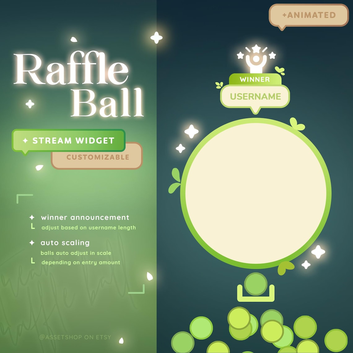 Plant Raffle Ball Widget - Customizable Giveaway Tool Twitch Youtube ...