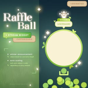 Plant Raffle Ball Widget - Customizable Giveaway Tool Twitch Youtube ...