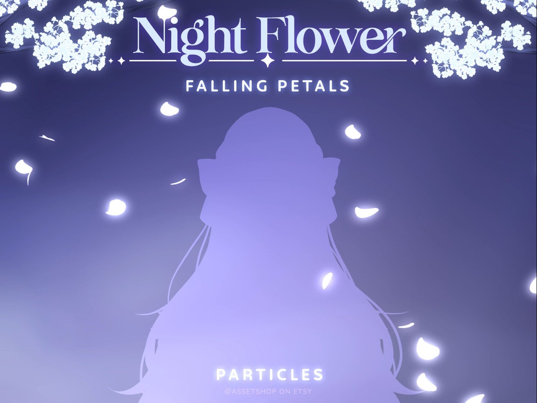 Animated Falling Petals Particle | Twitch Stream VFX | Dreamy Glowing ...