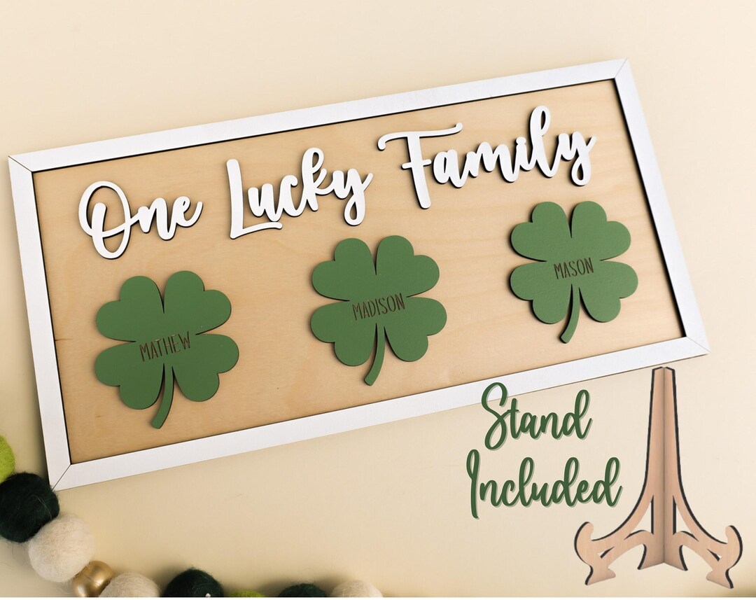 Custom Family Sign Saint Patricks Day Decor St Patricks Day - Etsy