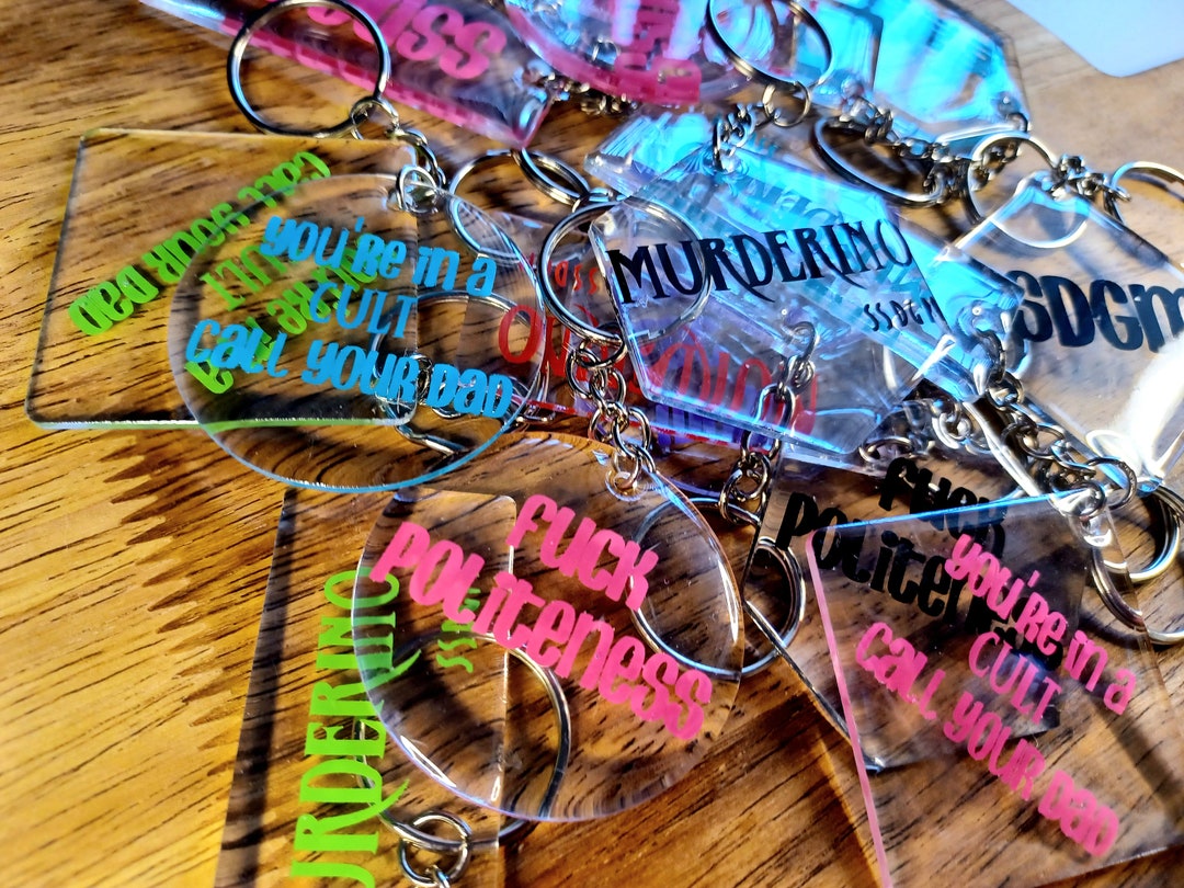 True Crime Keychain, True Crime Fan, Murderino, Custom Keychains, True ...