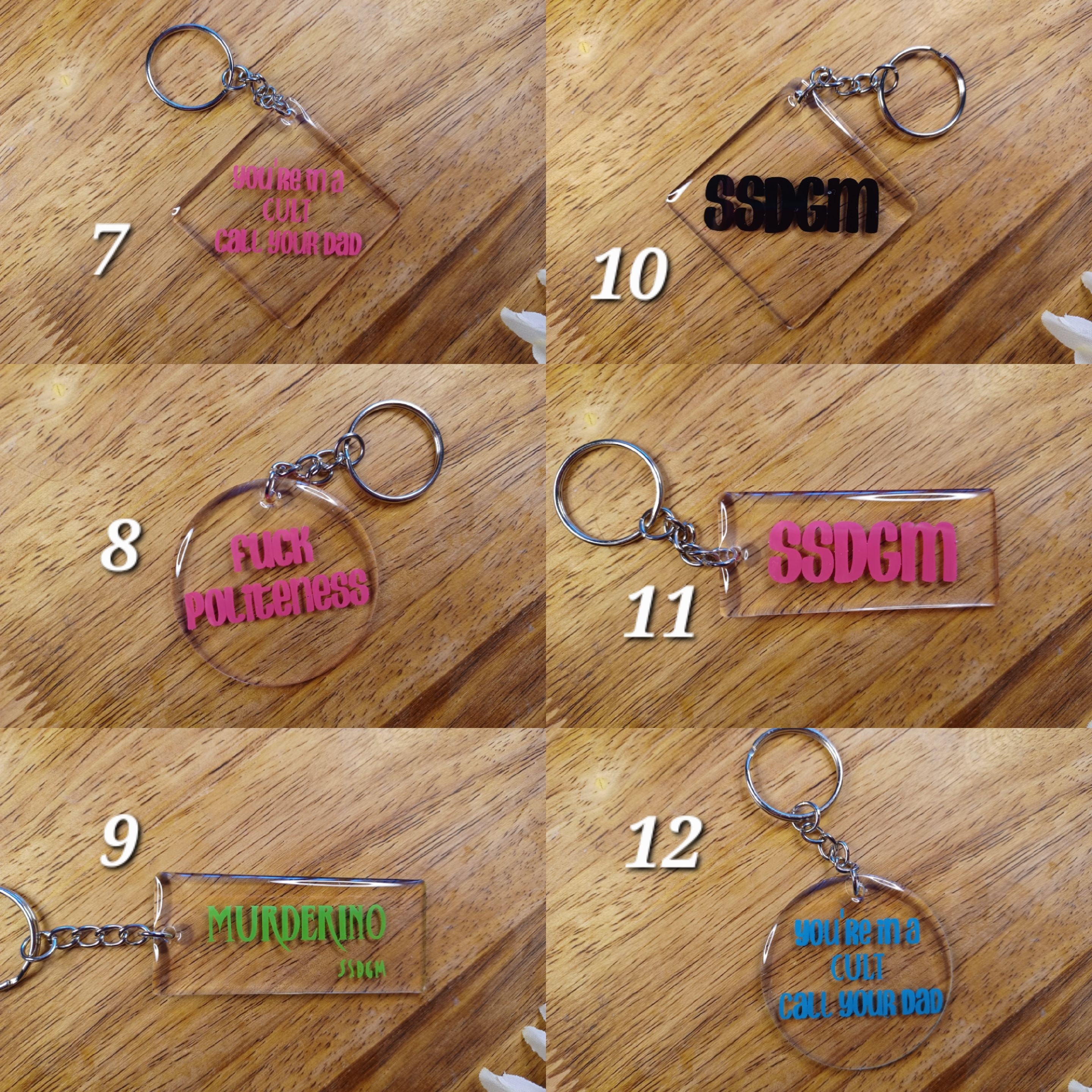 True Crime Keychain, True Crime Fan, Murderino, Custom Keychains, True ...