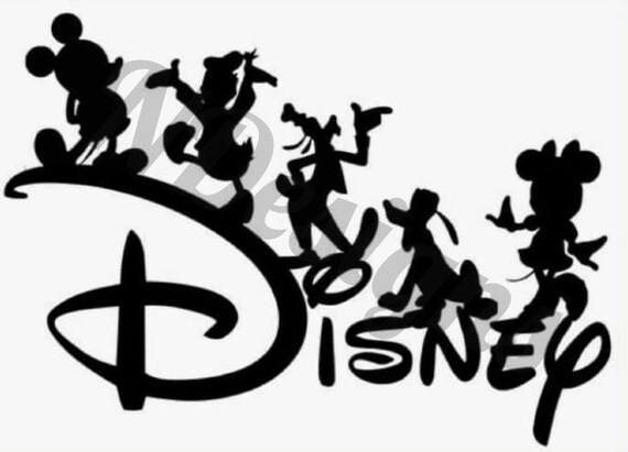 Dis. Character Logo Downloadable Svg Png Jpeg Files 3 in 1 - Etsy