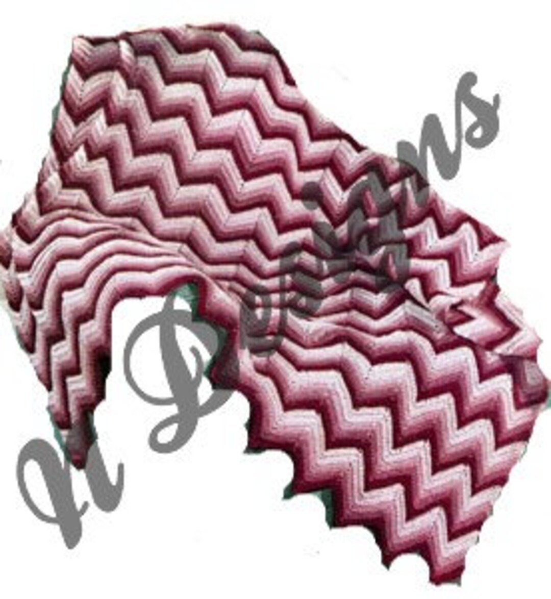 Chevron Afghan Downloadable Crochet Pattern - Etsy