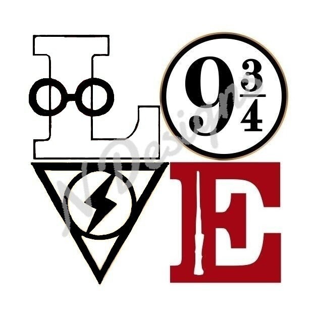 HP Wizard Love Design Downloadable Svg Png Jpeg File - Etsy