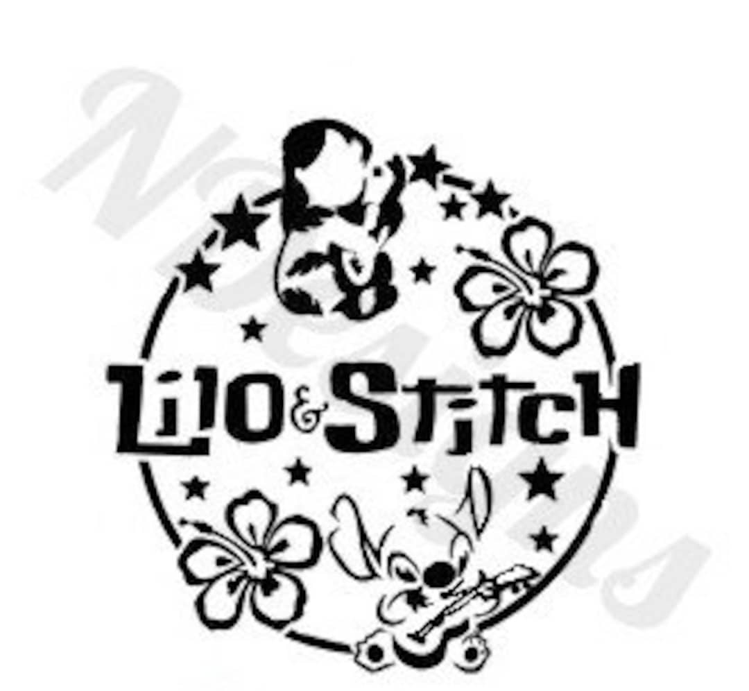 Lilo and Stitch Circle Downloadable Svg Png Jpeg File 3 in 1 - Etsy
