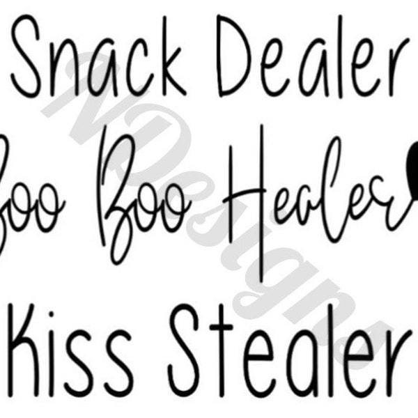 Snack Dealer Boo Boo Healer Kiss Stealer - Etsy