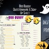 Boo Buddy Questionnaire, Gift Exchange Questionnaire, Halloween, Sign ...