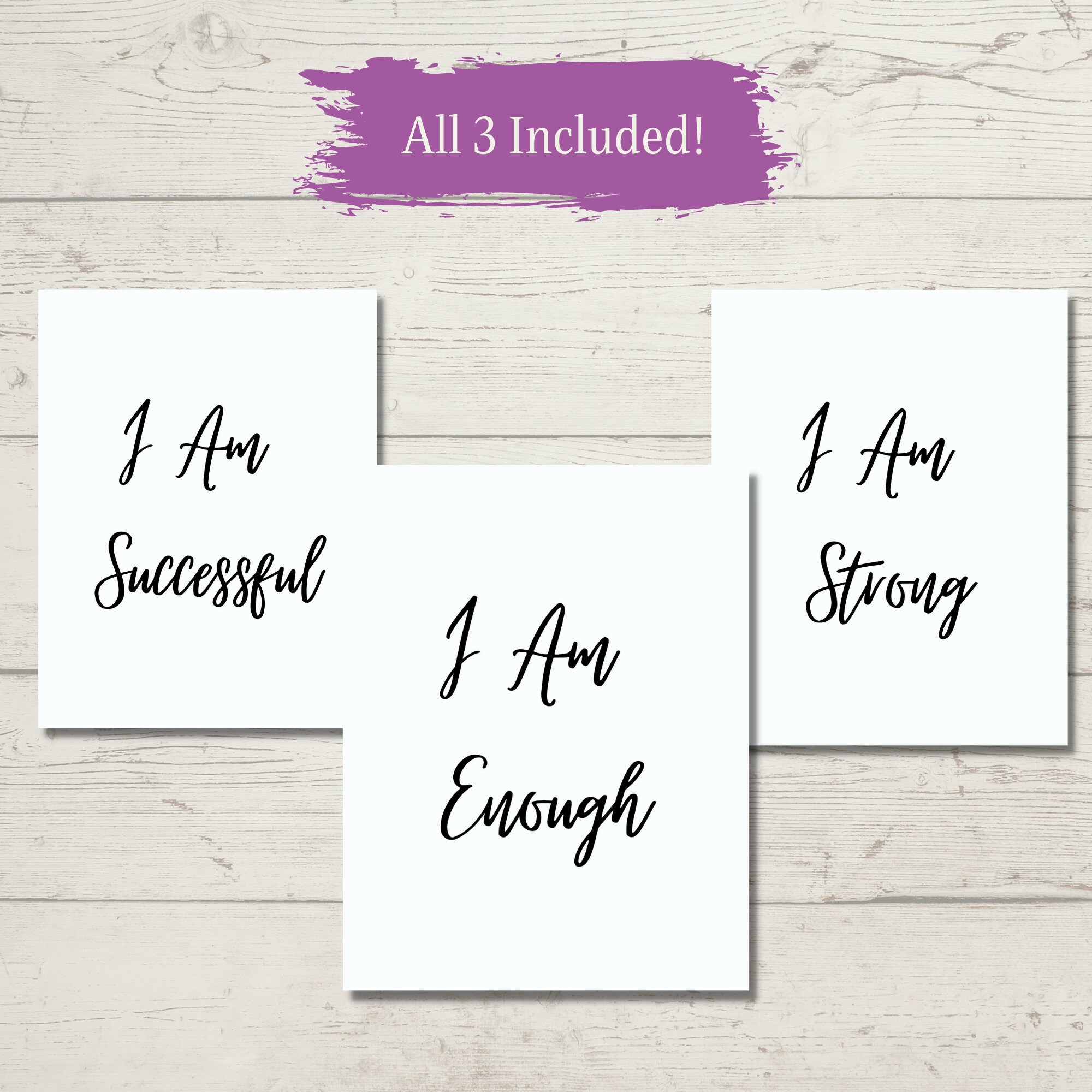 Positive Affirmations Printable, Instant Download, Affirmations ...