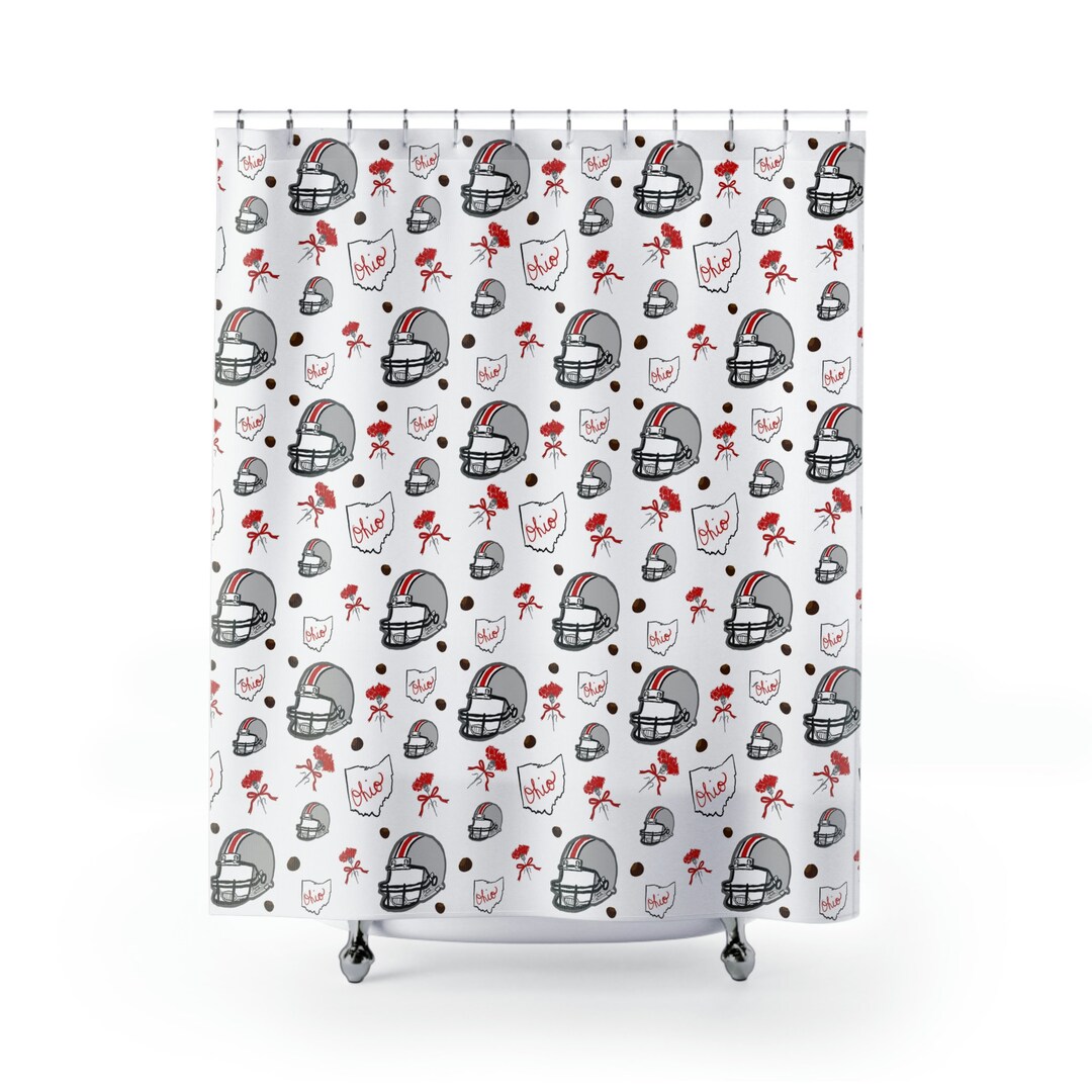 Shower Curtains - Ohio Team Fan Inspired Design - Etsy