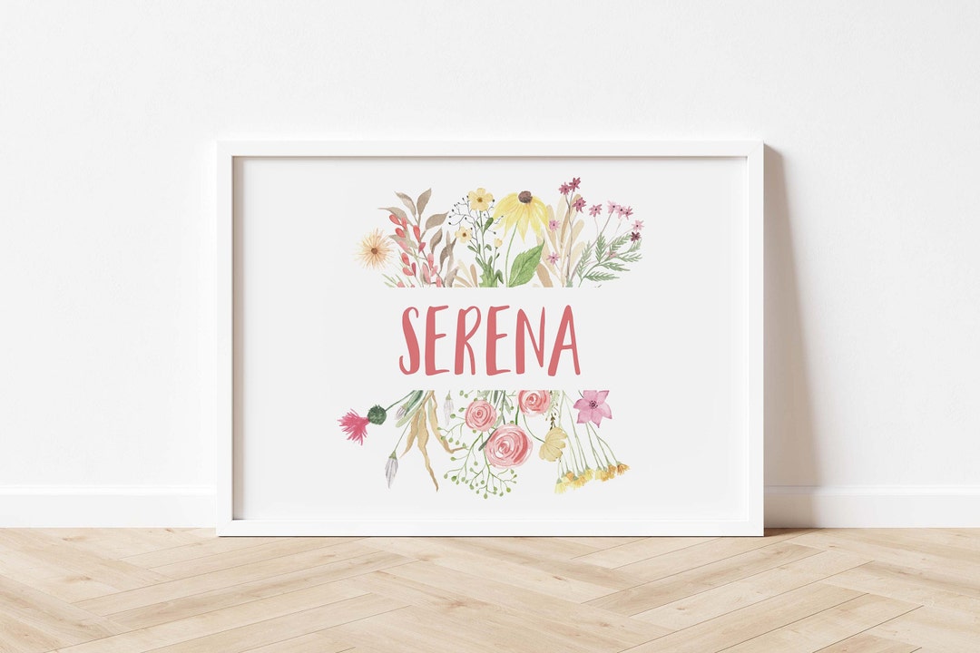 Personalized Girls Name Print,girl's Room Decor,nursery Prints, Custom ...