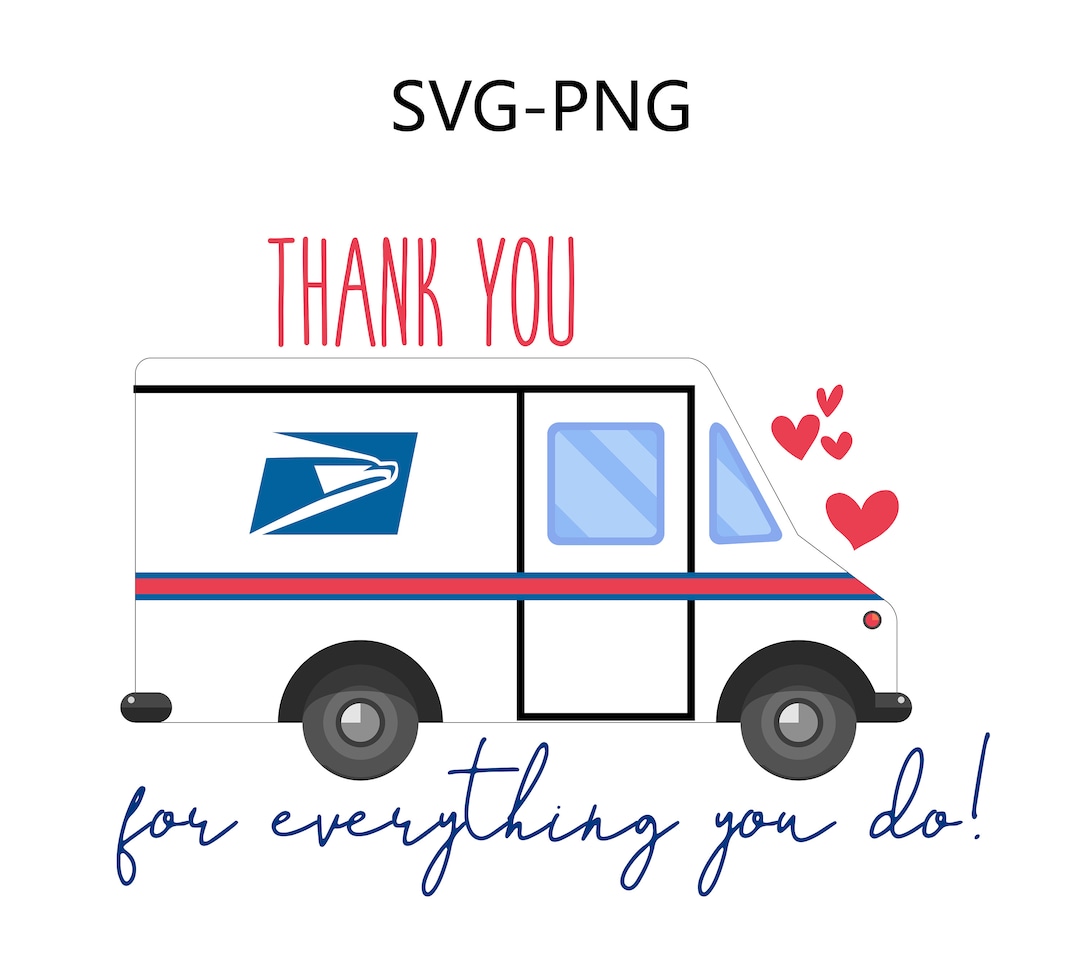 Digital,thank You Mailman Decal,thank You USPS Waterproof Vinyl Sticker ...