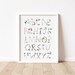 Wild Flower Alphabet Poster,girl's Room Decor,nursery Prints,wild ...