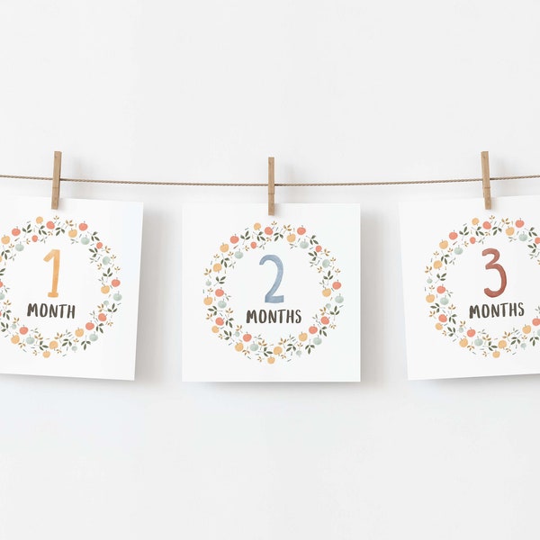Baby Month Signs - Etsy