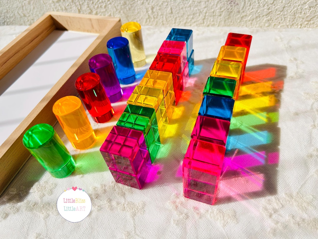 Highly Transparent Acrylic Building Blocks, Children's Educational ...