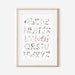 Wild Flower Alphabet Poster,girl's Room Decor,nursery Prints,wild ...