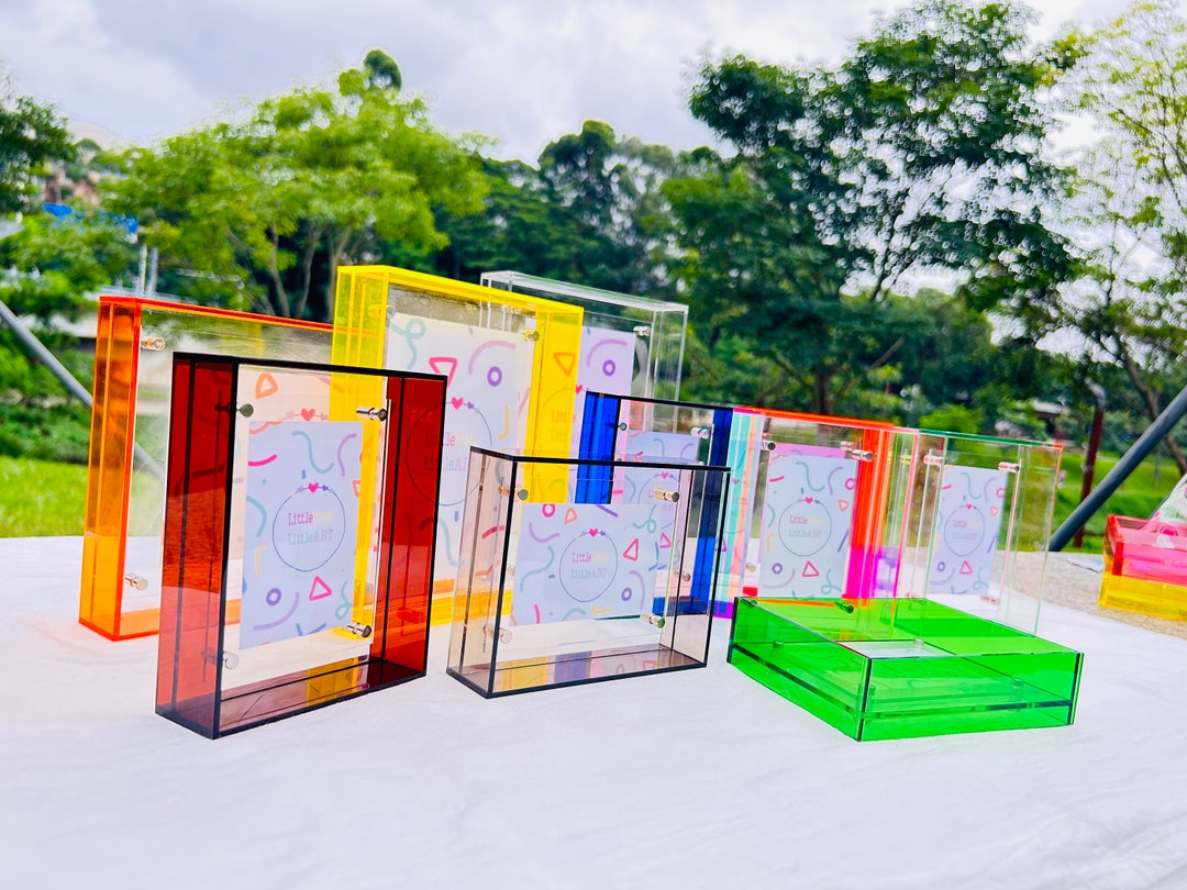Transparent Acrylic Photo Frame, Large Size Colorful Acrylic Frame ...