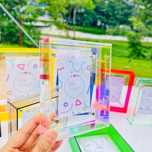 Transparent Acrylic Photo Frame, Large Size Colorful Acrylic Frame ...