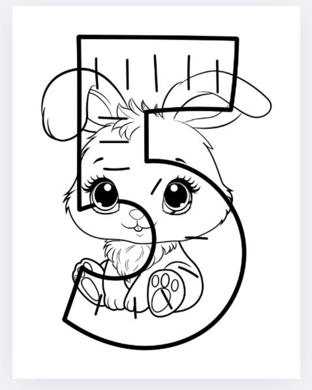 Kids Coloring Pages. Rabbits. Numbers. Rabbit. Learning Kids. Fun ...