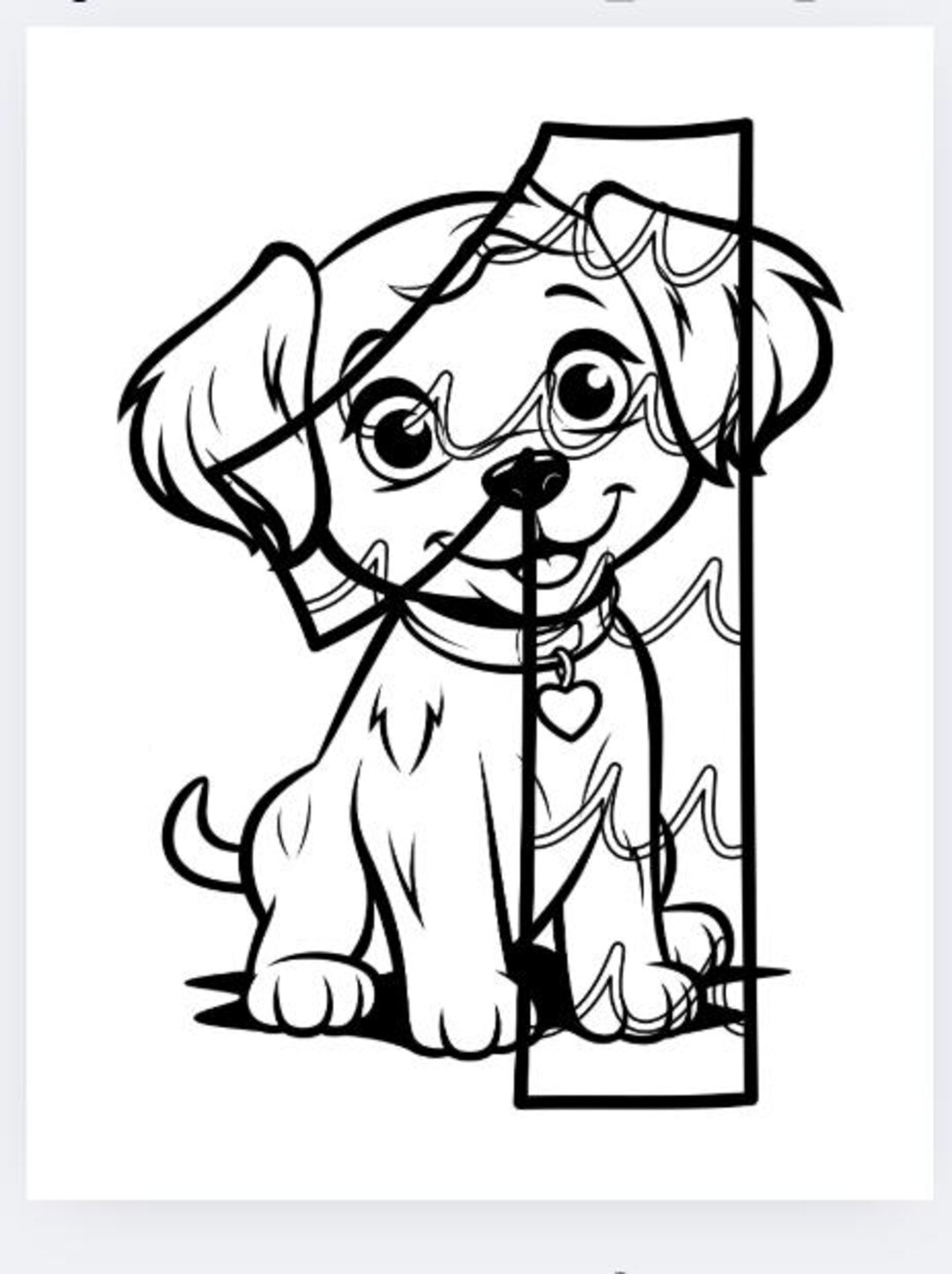 Kids Coloring Pages. Dogs. Numbers. Cute Dogs. Learning Kids. Fun ...