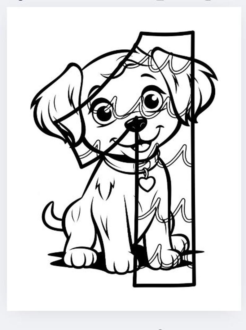 Kids Coloring Pages. Dogs. Numbers. Cute Dogs. Learning Kids. Fun ...
