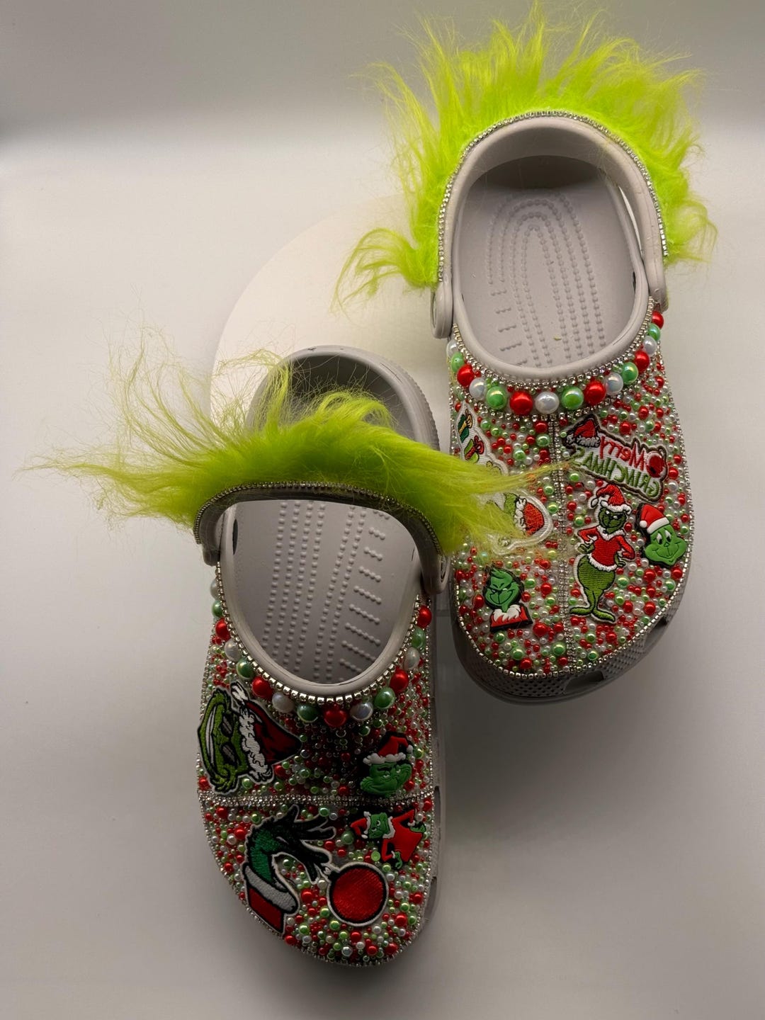 Personalized Bling Grinch Themed Crocs - Etsy