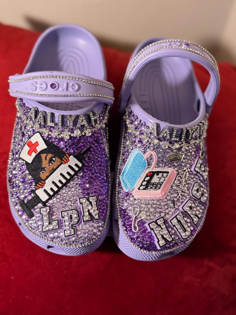 Personalized Nurse Crocs - Etsy