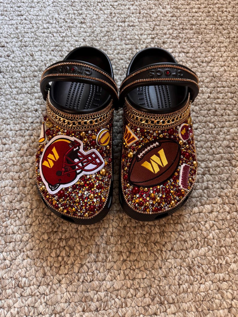 Personalized Washington Commanders Themed Crocs - Etsy