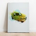 Reliant Robin Art Print, Mini Illustration, Reliant Robin Drawing ...