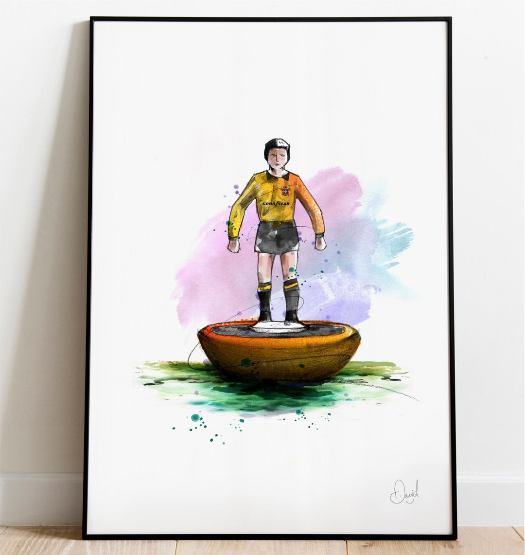 Wolverhampton Wanderers Subbuteo Art Print, Wolverhampton Wanderers ...