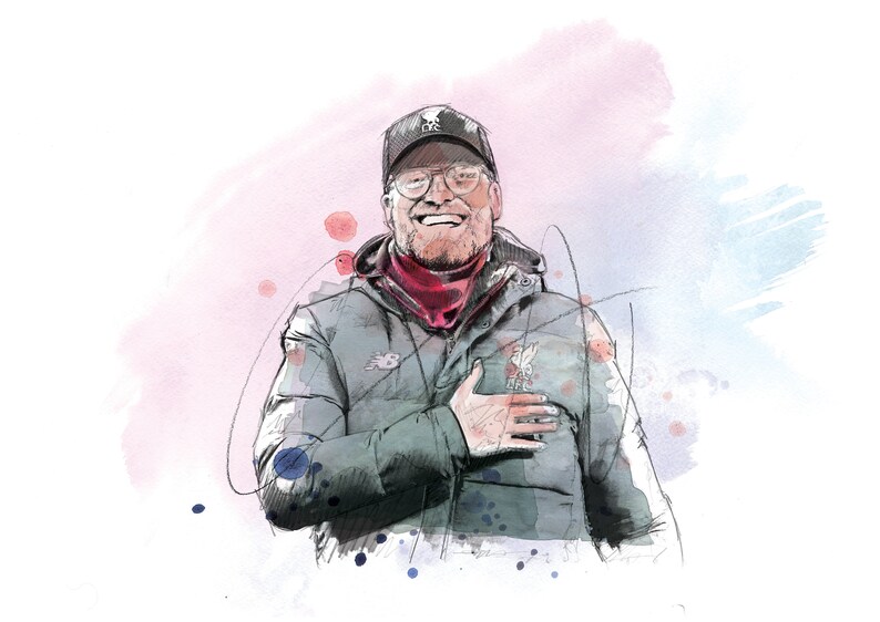 Jurgen Klopp Art Print, Liverpool FC Drawing, Liverpool FC Illustration ...