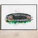 Arsenal Emirates Stadium , Art Print, Illustration, Drawing ...