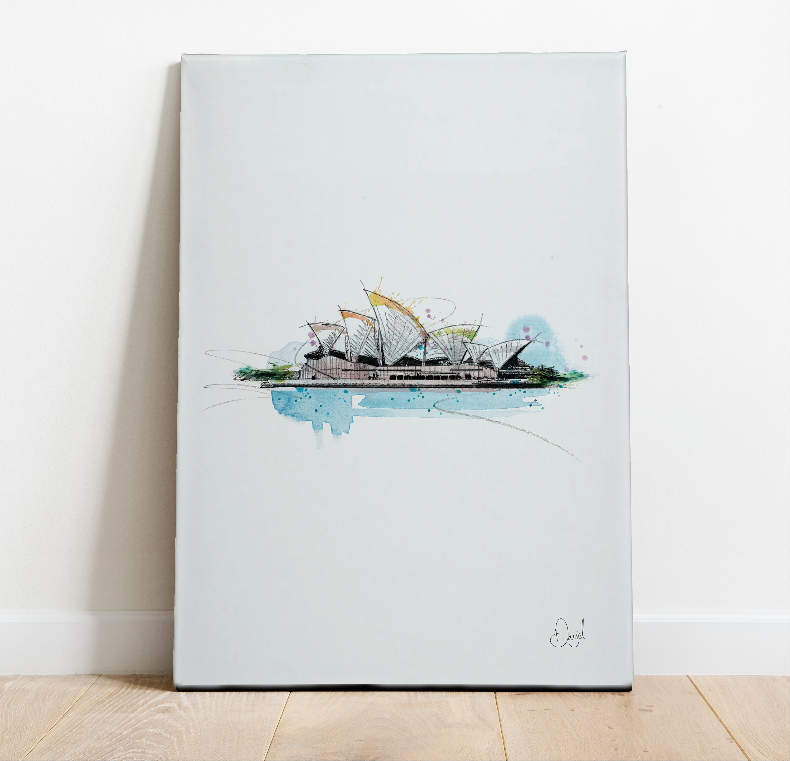 Sydney Opera House Print, Australia, Art Print, Wall Art, Watercolor ...