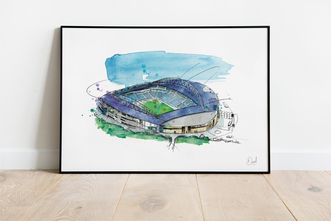 Brighton and Hove Albion Amex Stadium , Brighton Illustration, Drawing ...
