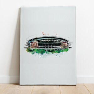 Arsenal Emirates Stadium , Art Print, Illustration, Drawing ...