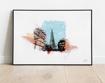 The Shard Drawing | Etsy