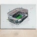 NUFC St James Park, Football Ground, Art Print, Illustration, Drawing ...