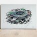 Tottenham Hotspur Stadium, Art Print, Illustration, Drawing ...