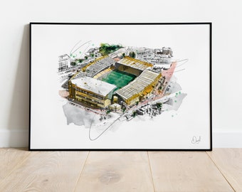 Tottenham Hotspur Stadium Art Print Illustration Drawing - Etsy