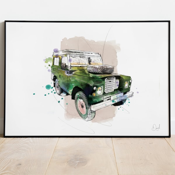 Land rover print - Etsy Nederland