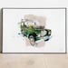 Land Rover Defender Art Print, Classic Car, Vintage Car, Illustration ...