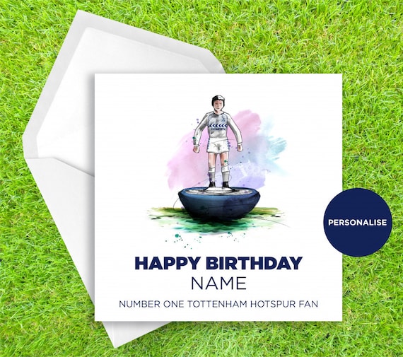 Tottenham Hotspur Birthday Card Subbuteo Birthday Card | Etsy UK