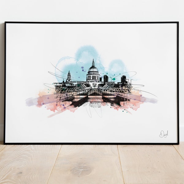 Chelsea, Stamford Bridge, Football Ground, Art Print, Illustration ...