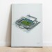 Leeds United Elland Road, Leeds United Illustration, Drawing ...