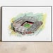 Tottenham Hotspur Stadium, Art Print, Illustration, Drawing ...