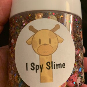 Clear Slime I Spy Slime ASMR Slime Crunchy Slime Slime Shop - Etsy