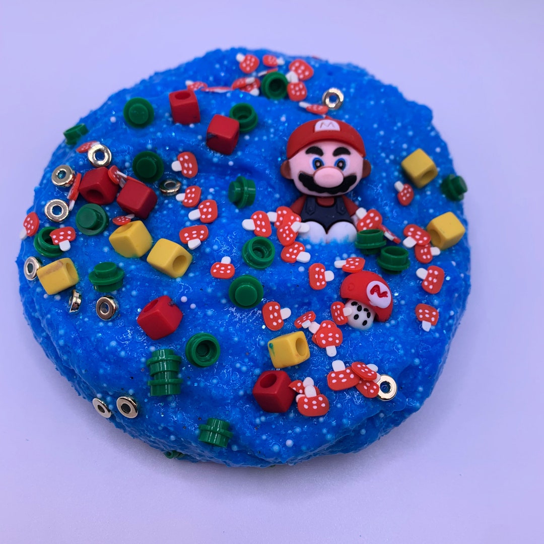 Snowfizz/micro Floam Slime W/charm Mario Slime Mario Bros Slime ASMR ...