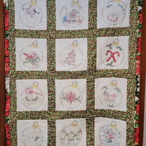 Christmas Quilt - Etsy