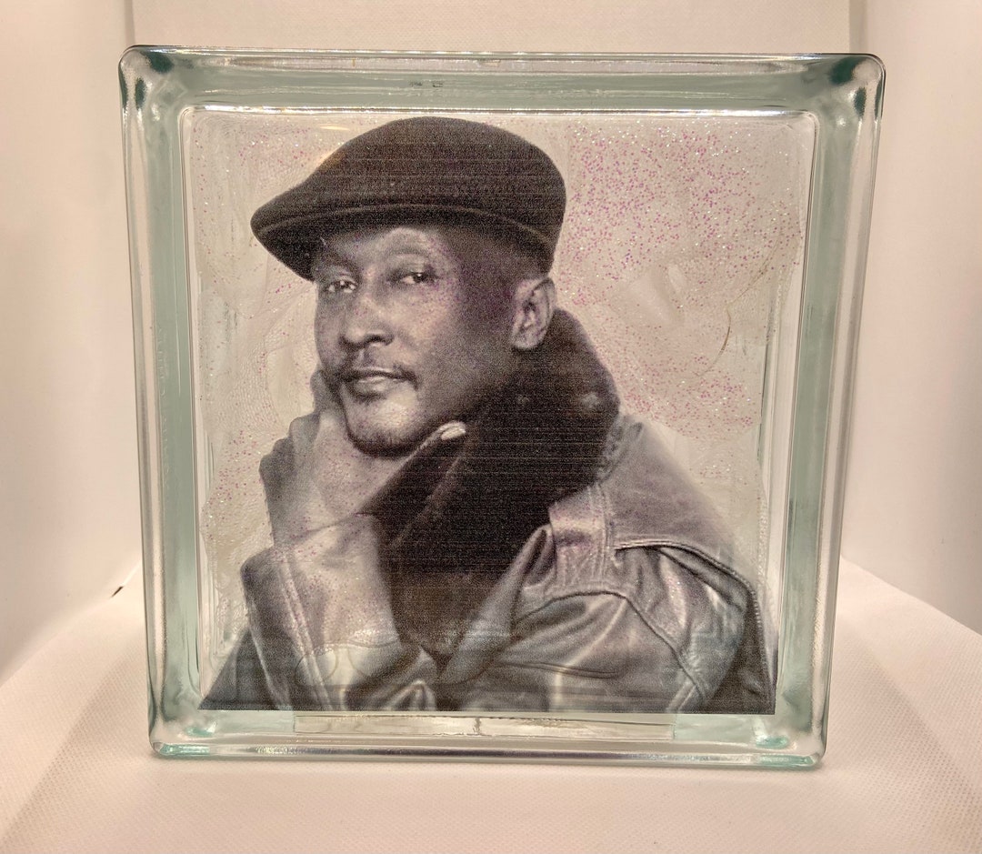 Custom 8x8 Lighted Glass Memorial Block With Photo - Etsy