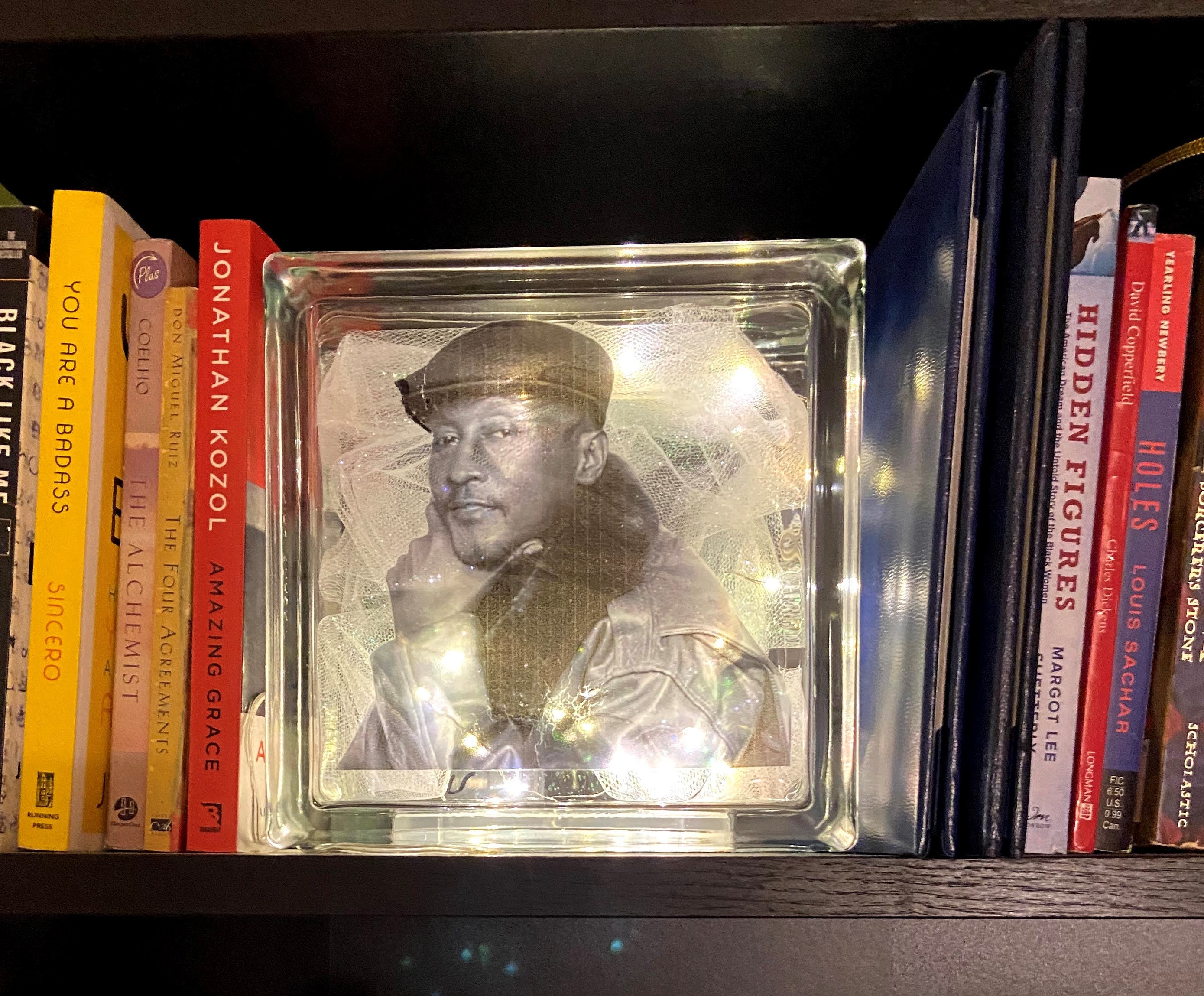 Custom 8x8 Lighted Glass Memorial Block With Photo - Etsy